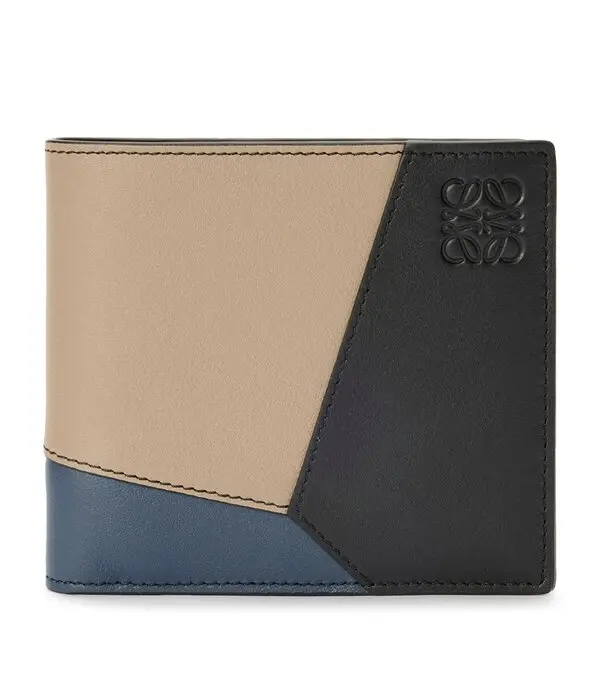 Loewe Leather Puzzle Edge Wallet - Blue