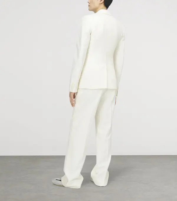 Alexander McQueen Wool Wide-leg Trousers
