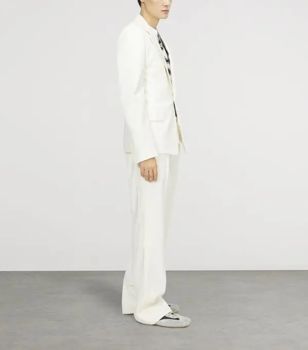 Alexander McQueen Wool Wide-leg Trousers