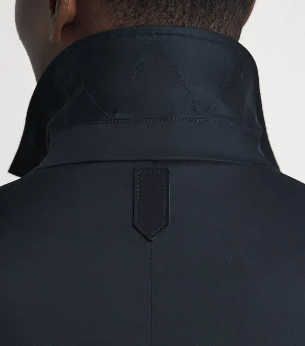 Canali Single Breasted Technical Car Coat