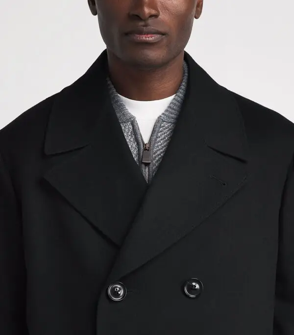 Canali Wool-cashmere Pea Coat