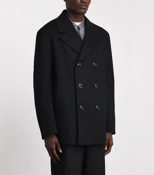Canali Wool-cashmere Pea Coat