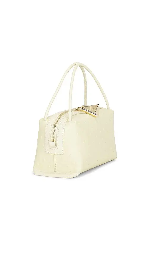 VERAFIED X Ostrich Cafe Mini Bag In Yellow
