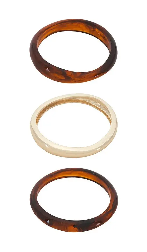 Baublebar Raven Resin Bangle Set In Metallic