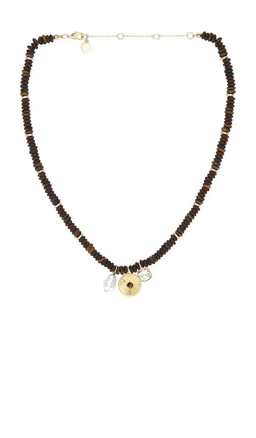 Baublebar Beaded Charm Necklace - Brown