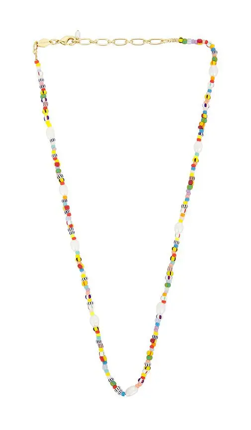 Anni Lu Petit Alaia Necklace In Yellow
