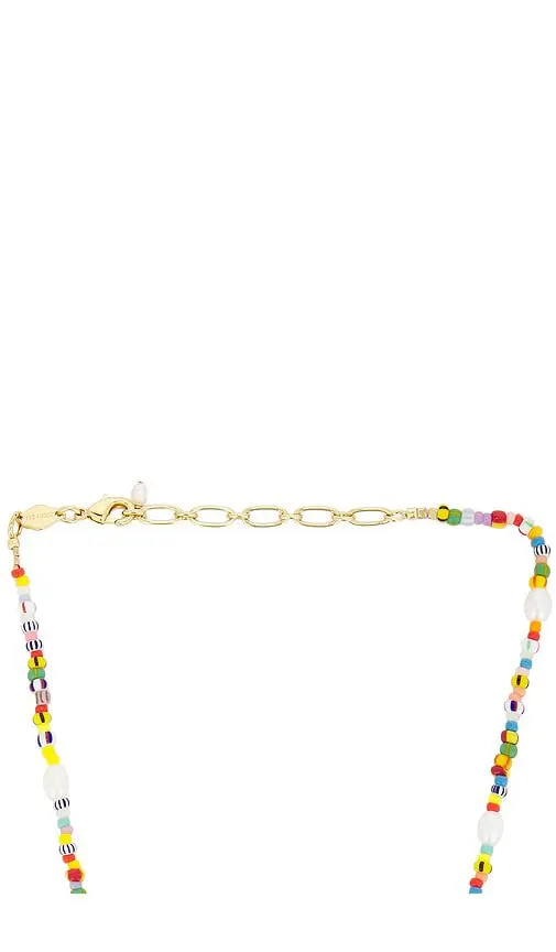 Anni Lu Petit Alaia Necklace In Yellow