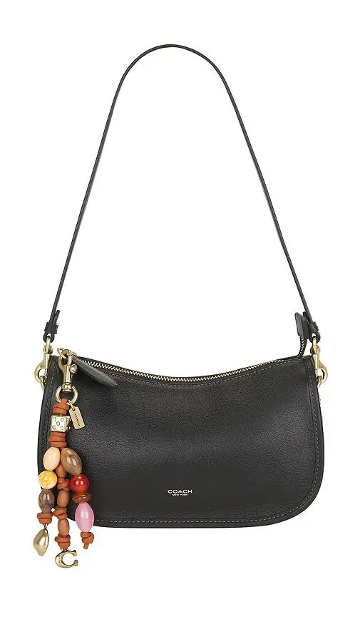COACH Beaded Cluster Bag Charm In Cognac