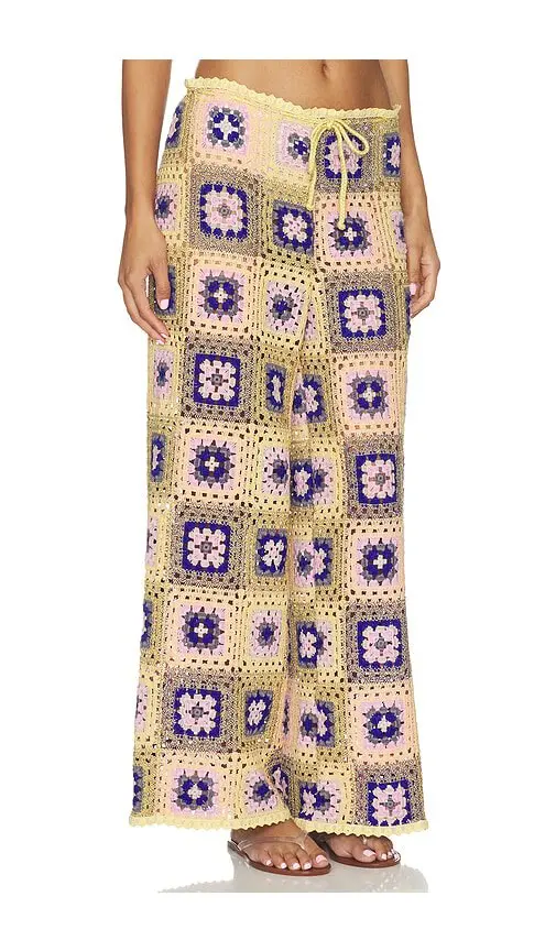 Agua Bendita Crochet Wide Leg Pants