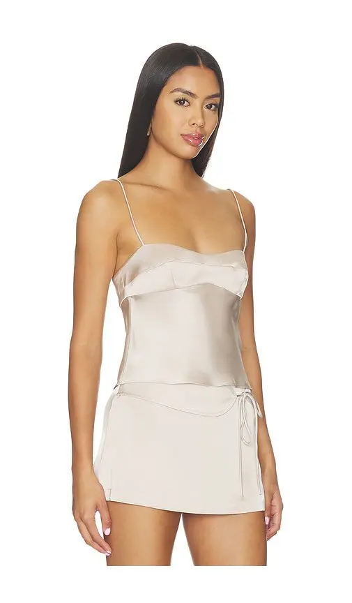 Amanda Uprichard Jamie Top In Cream