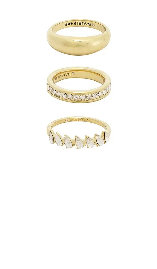 Baublebar Greta Waterproof Ring Set In Metallic