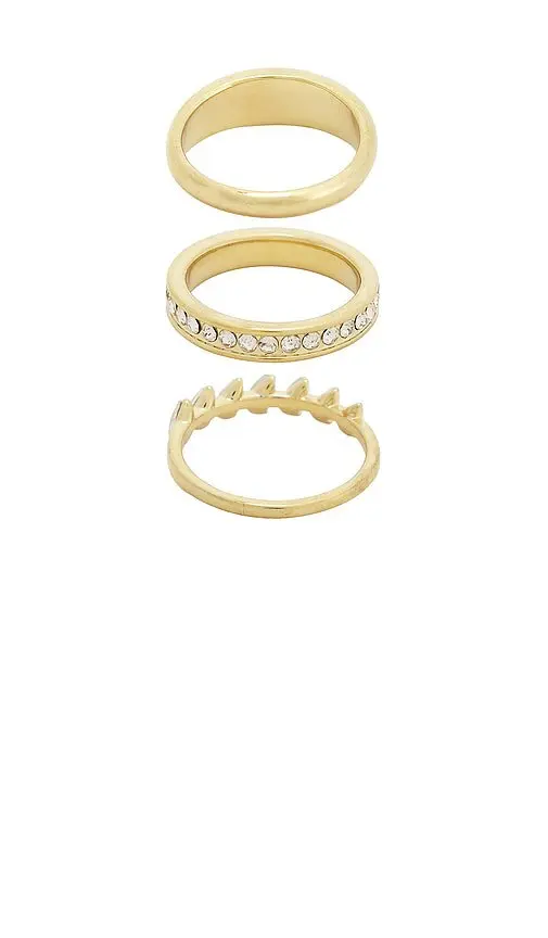 Baublebar Greta Waterproof Ring Set In Metallic