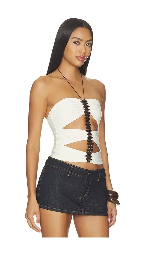 I.AM.GIA Halterneck Top With Cut-out Detailing
