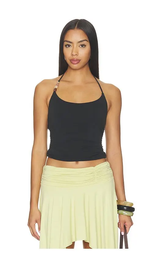Free People Toni Beaded Tank - Black