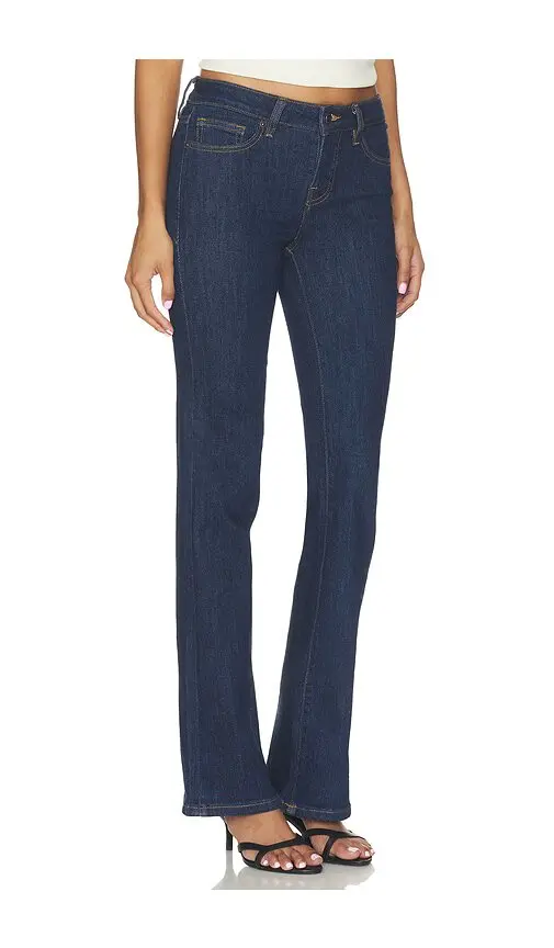 Good American Low Boot Jeans In Denim-dark