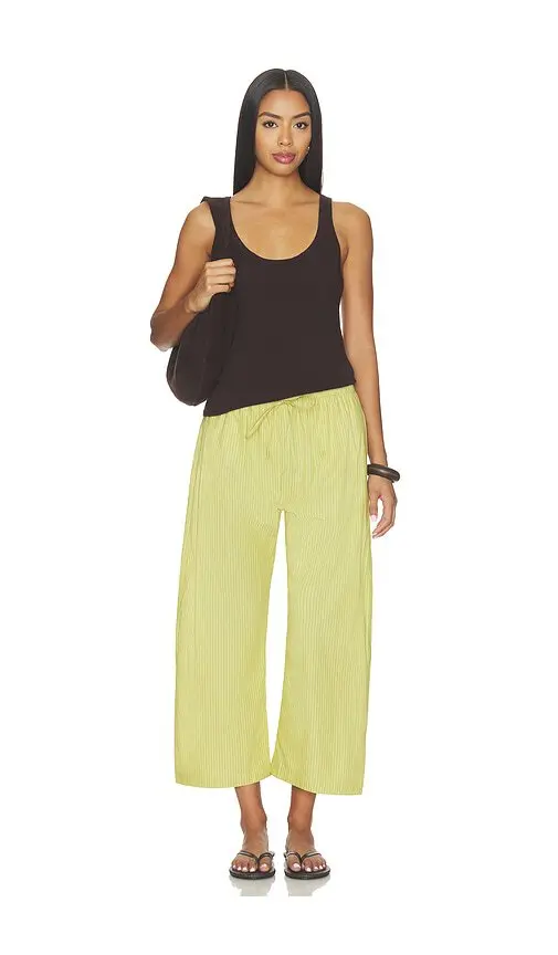 LESET Laura Scoop Neck Tank - Chocolate