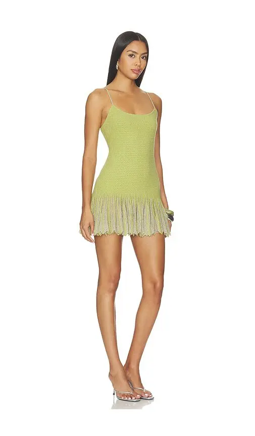 JADED LONDON Knit Dress With Contrast Mesh Skirt