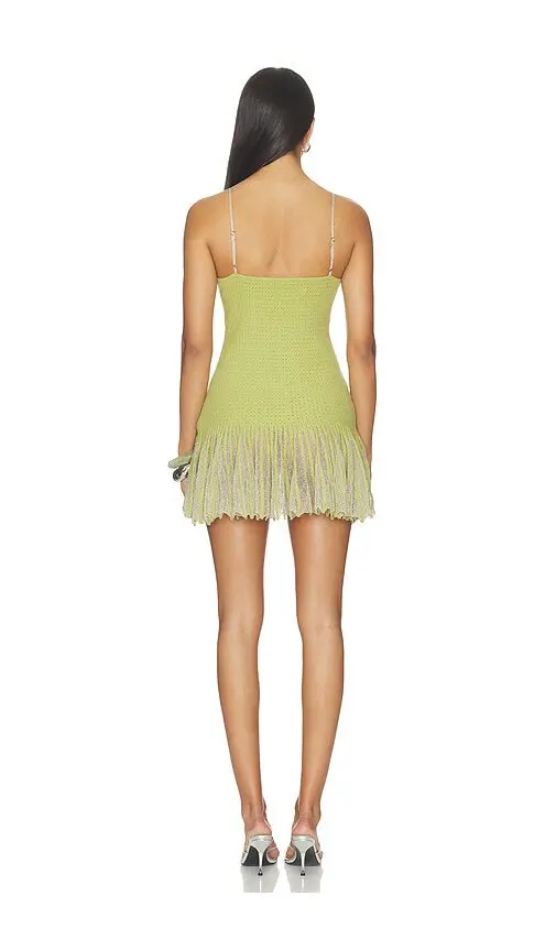 JADED LONDON Knit Dress With Contrast Mesh Skirt