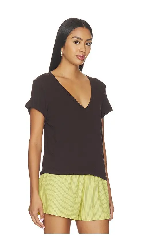 LESET Laura V Neck Tee