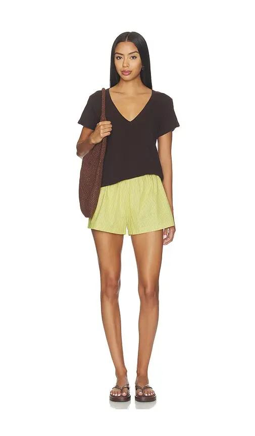 LESET Laura V Neck Tee