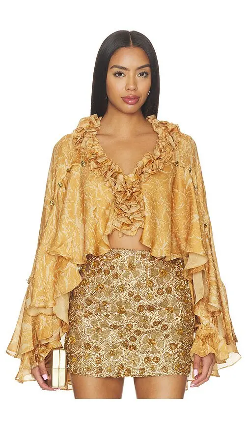 LA FUORI Ruffle Top