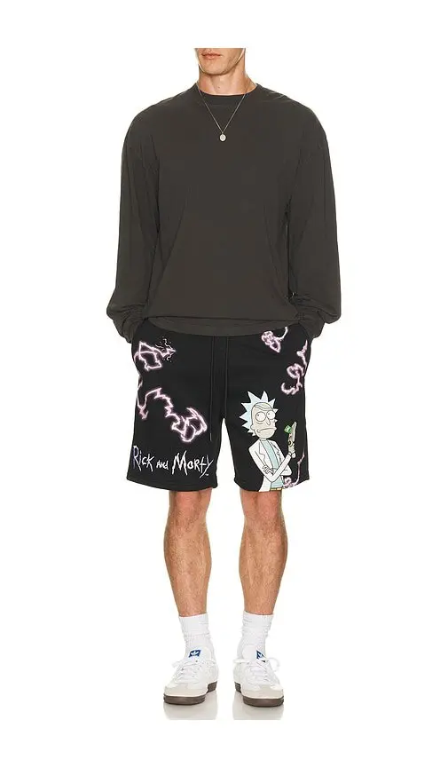 REASON Rick And Morty Fleece Shorts