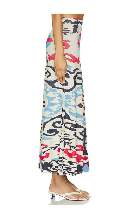 Misa Ocean Midi Skirt