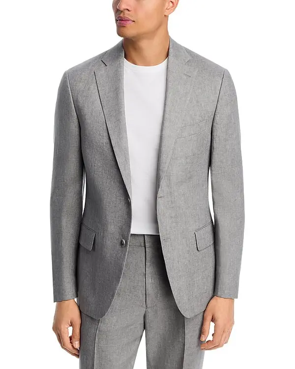 Vince Delave Linen Slim Fit Suit Jacket - Light Grey