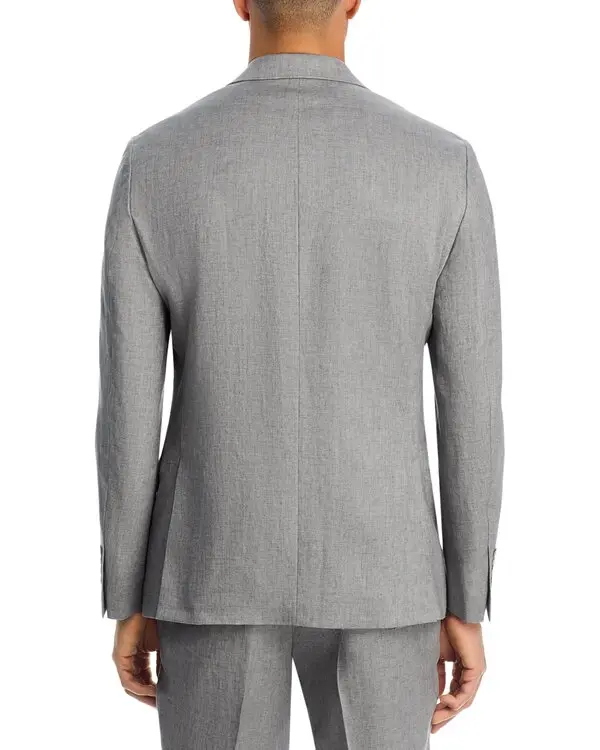 Vince Delave Linen Slim Fit Suit Jacket With Notched Lapels