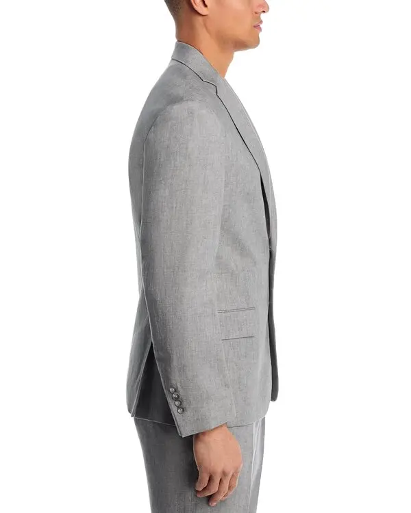 Vince Delave Linen Slim Fit Suit Jacket With Notched Lapels