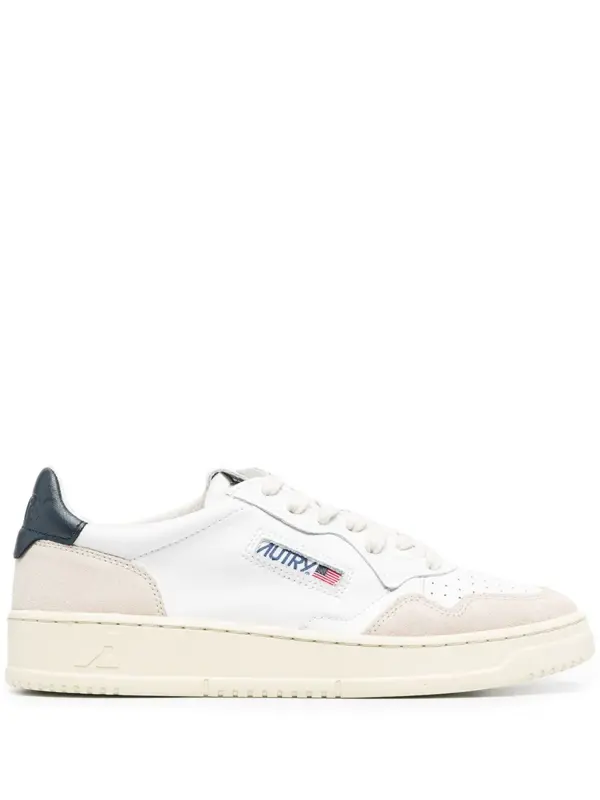 AUTRY Medalist Openwork Leather Sneakers - White