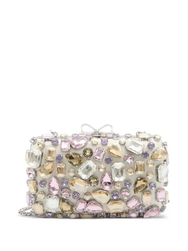 SELF-PORTRAIT Crystal Clutch - Multi