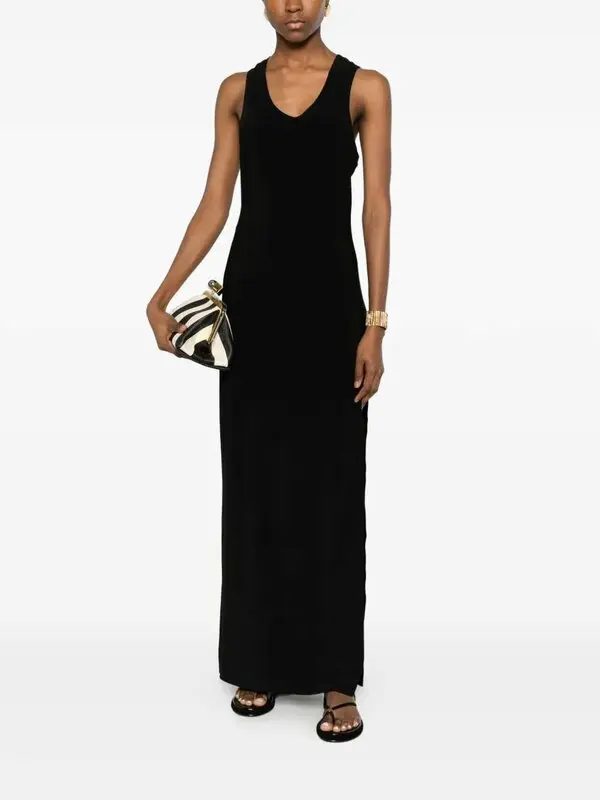 SELF-PORTRAIT Long Dress - Black