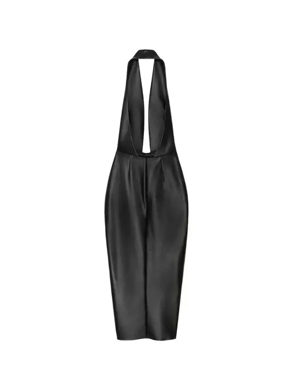 SELF-PORTRAIT Long Draped Dress - Black