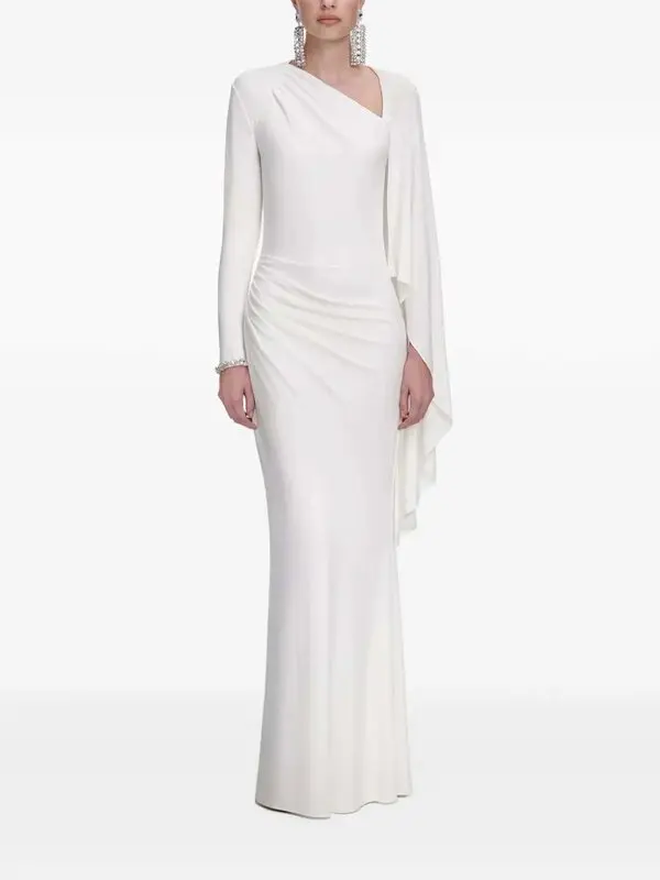 SELF-PORTRAIT Long Draped Dress