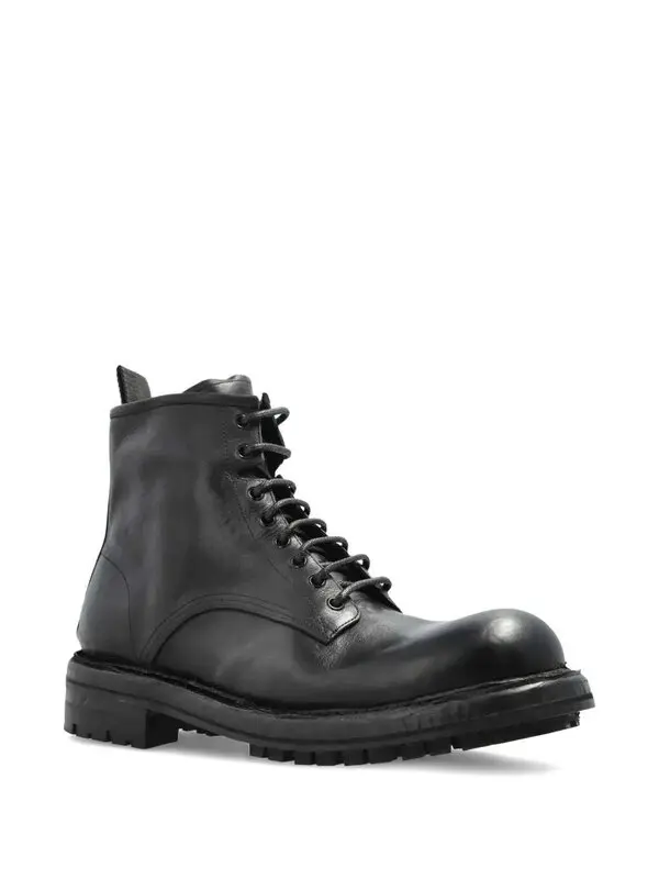 Dolce & Gabbana Leather Lace-up Boots