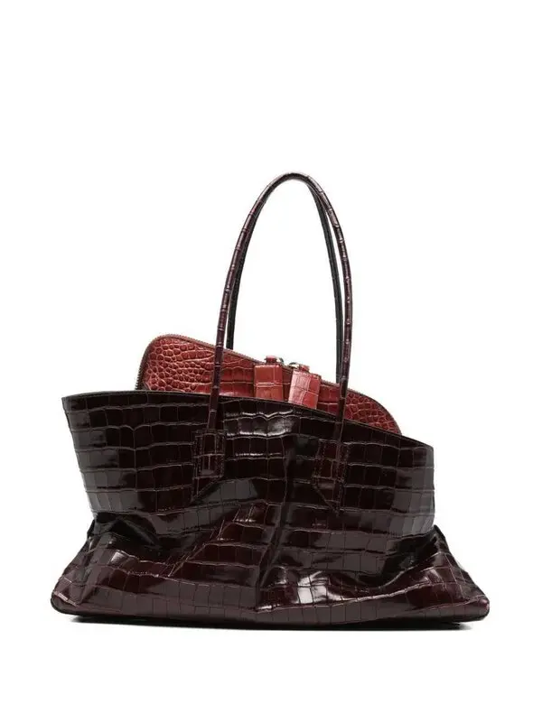 Attico La Passeggiata Medium Tote Bag - Red