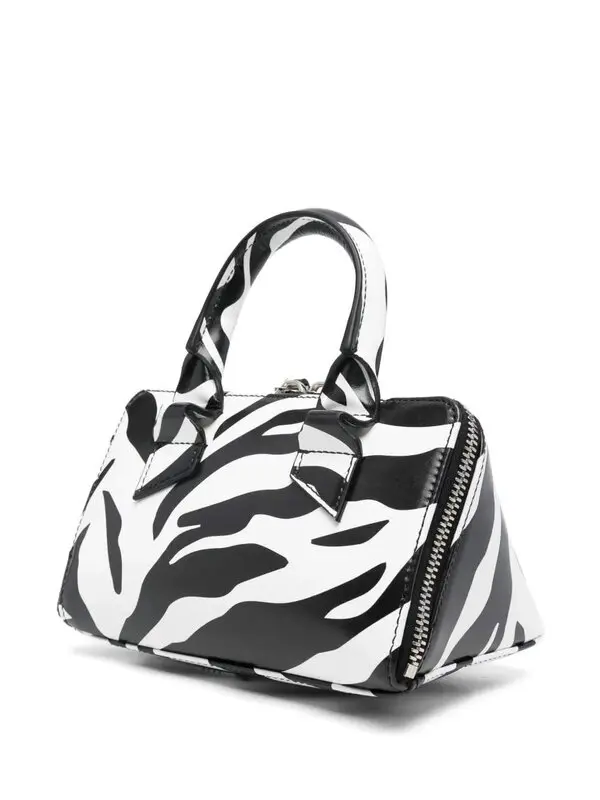 Attico Printed Leather Tote Bag - White