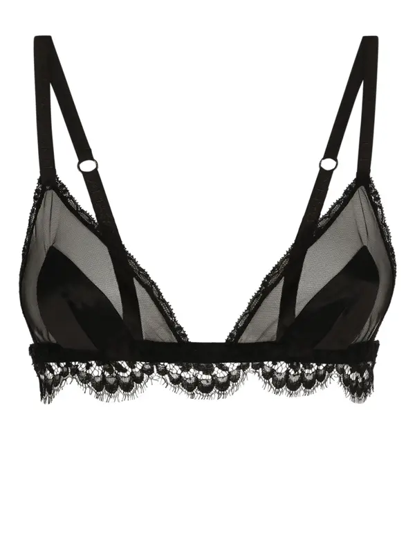 Dolce & Gabbana Semi-transparent Bra - Black