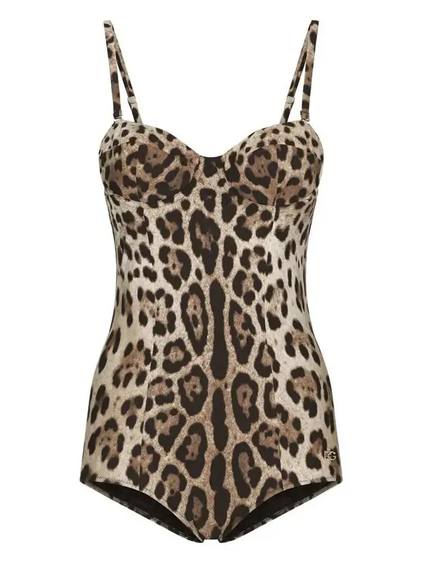 Dolce & Gabbana Leopard Swimsuit - Multi