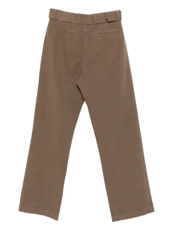 Dries Van Noten Pennine Belted Cotton Trousers
