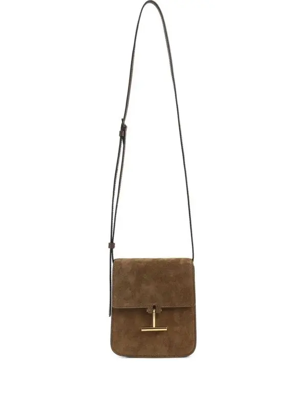 TOM FORD T-strap Shoulder Bag - Brown