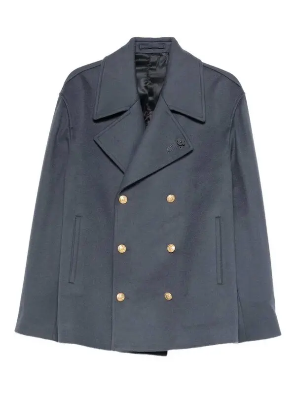 LARDINI Double-breasted Coat - Blue