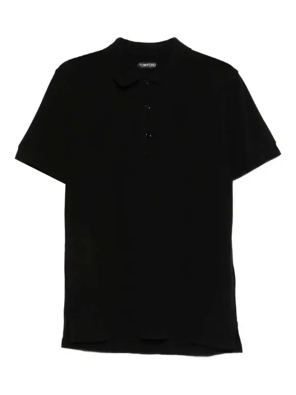 TOM FORD Short-sleeved Polo - Black
