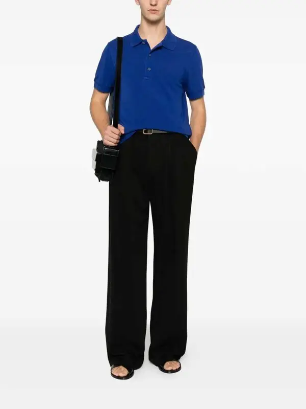 TOM FORD Short-sleeved Polo - Blue