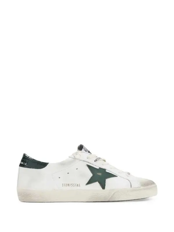 GOLDEN GOOSE Super Star Nappa Upper Suede Toe And Tongue Leather Star - White
