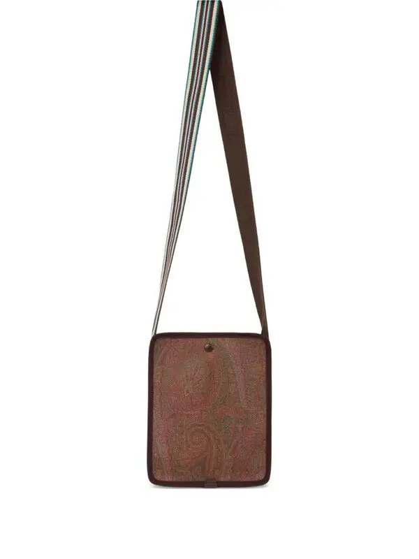 Etro Small Arnica Shoulder Bag With Paisley Print - Brown