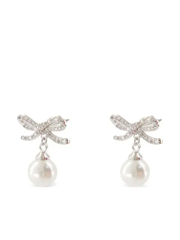 SELF-PORTRAIT Bow Drop Earrings