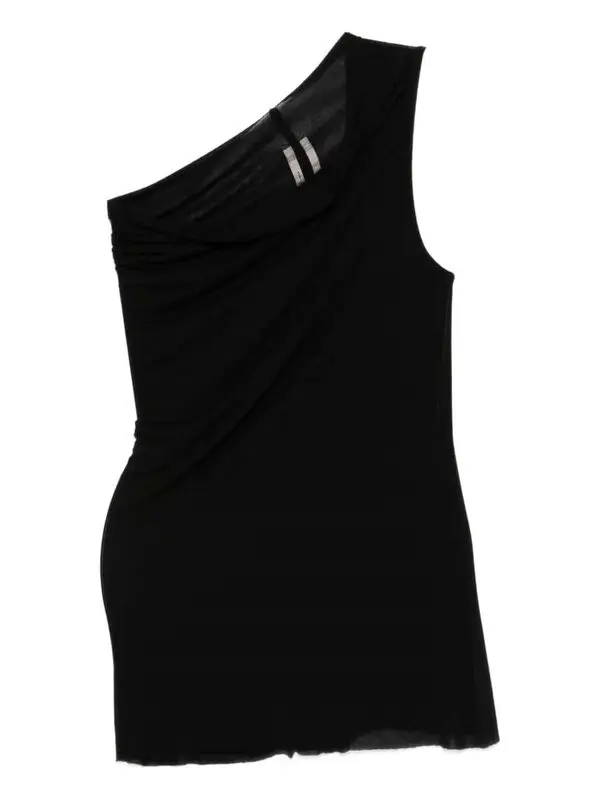 Rick Owens Athena Top With Asymmetrical Sleeves - Black