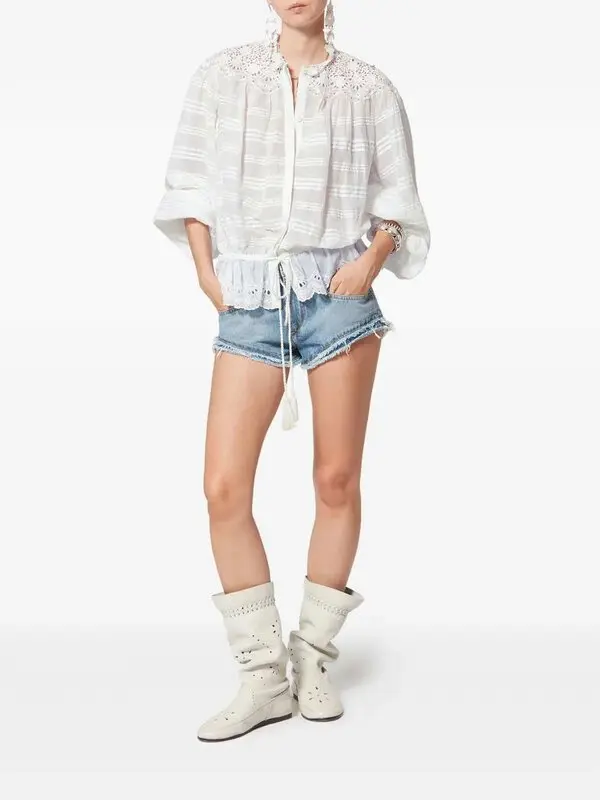 MARANT ETOILE Polly Blouse With Embroidery